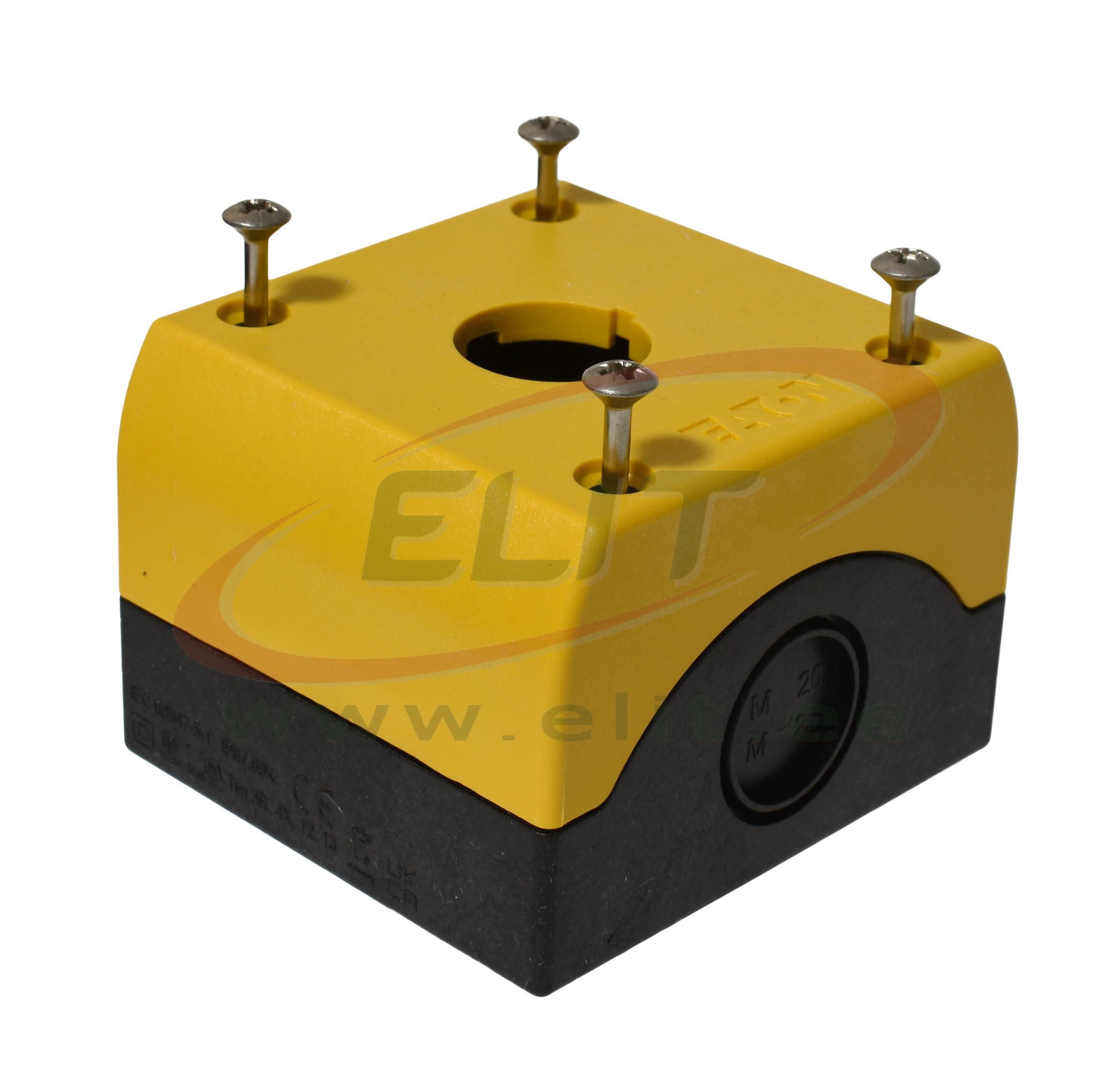 216536 Control Box M22-IY1, 1x ø22.5mm hole, 2x M16, 1x M20, 2x M20/25, IP67/69K, Eaton, yellow ...