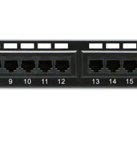 4742455000322 Patch Panel 19-in., 1U 24xRJ45 cat6 UTP, black Elit ...