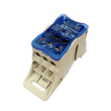 LK160A Distribution Block Al/Cu, 70mm²|5.5Nm, 16mm²|2.5Nm/ 6x16mm²|2 ...