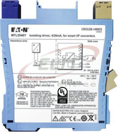 MTL5546Y SMART Isolating Driver, valve positioner w. LFD, 1-ch. 4..20mA ...