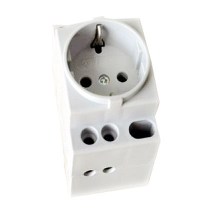 SGT-2PE Modular Socket, 2P+E 10/16A 250VAC Schuko, 2.5M, TS35 Elit ...